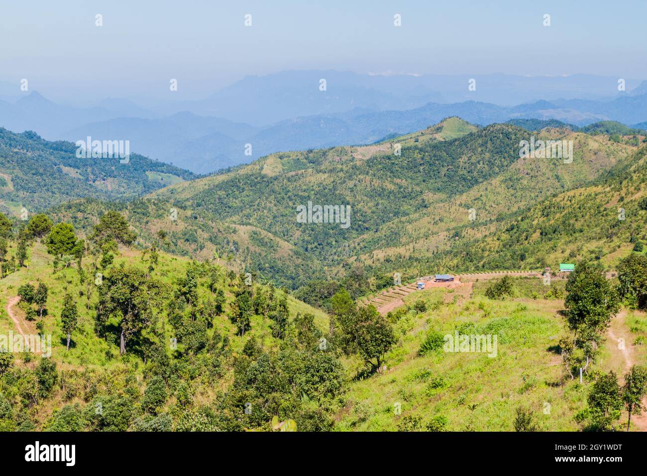 Landscape near kalaw hi-res stock photography and images - Alamy