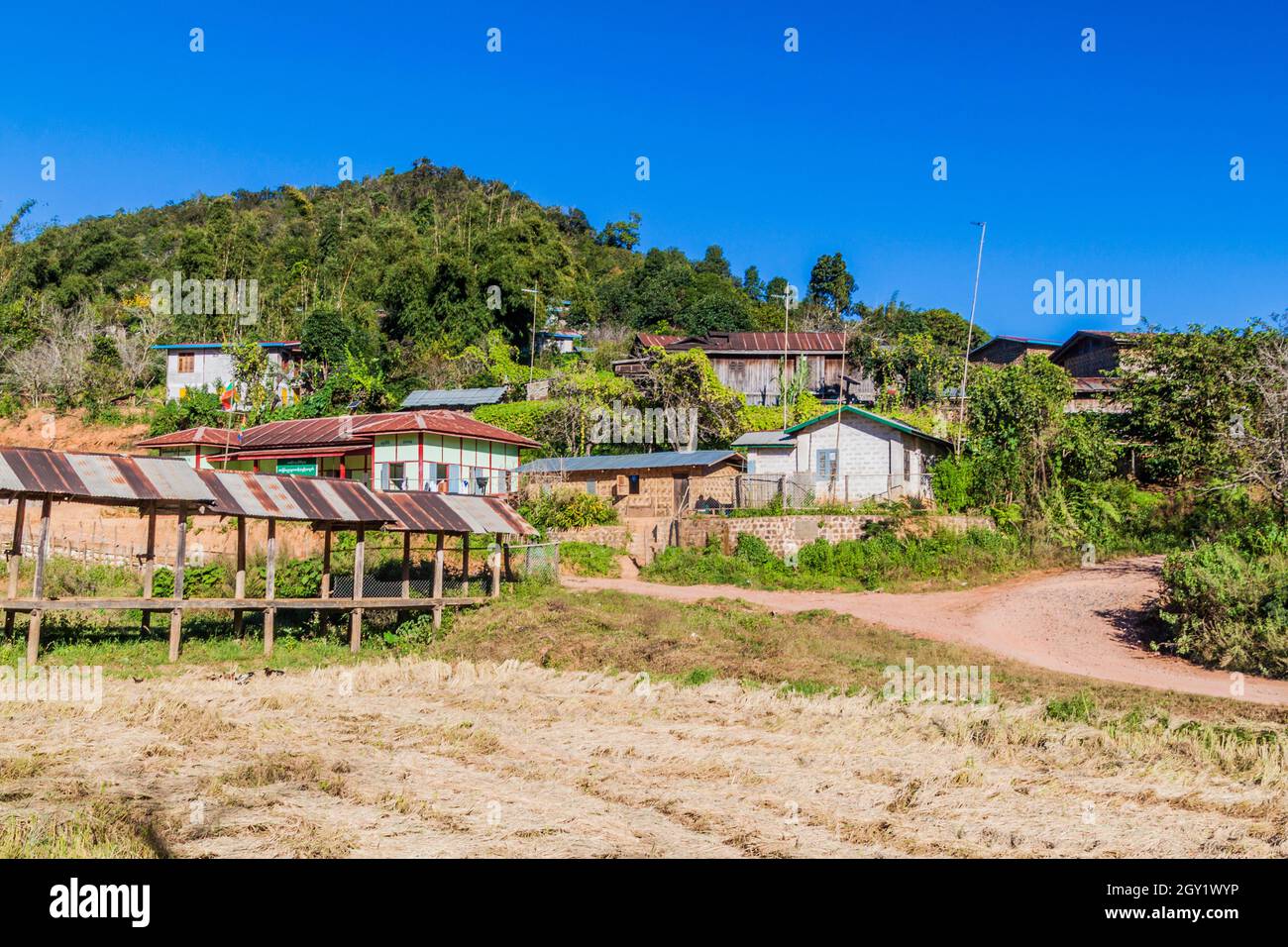 Landscape near kalaw hi-res stock photography and images - Alamy