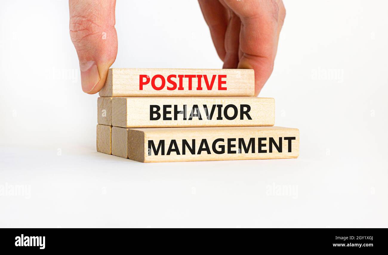 Positive behavior management symbol. Concept words Positive behavior ...