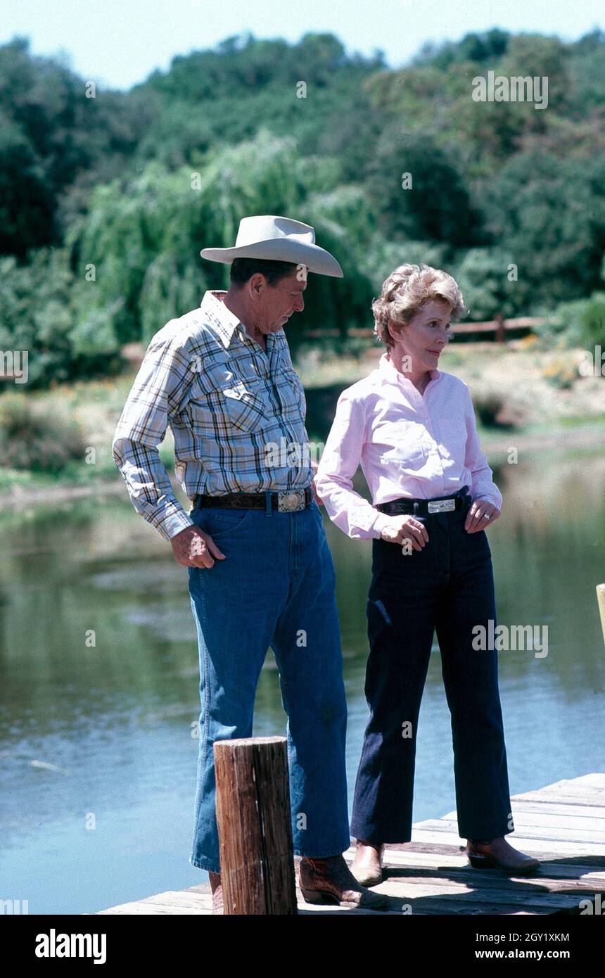 Nancy reagan ronald reagan ranch hi-res stock photography and images ...