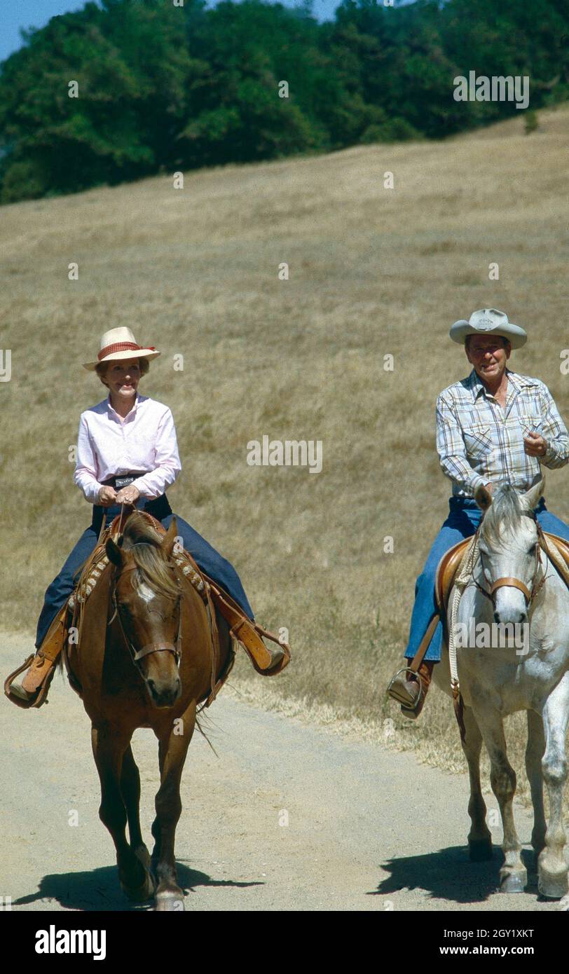 Nancy reagan ronald reagan ranch hi-res stock photography and images ...