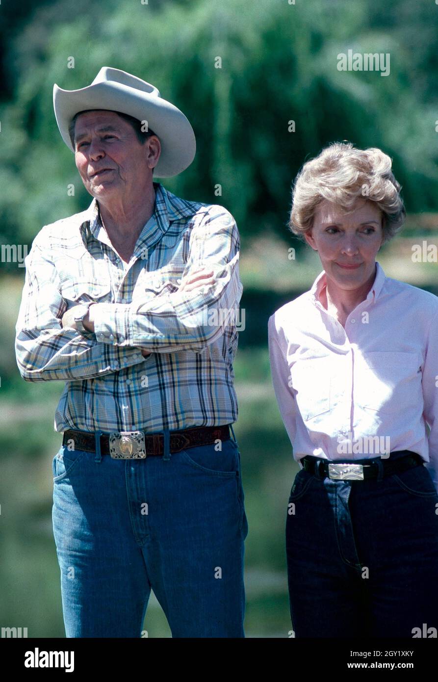 Nancy reagan ronald reagan ranch hi-res stock photography and images ...