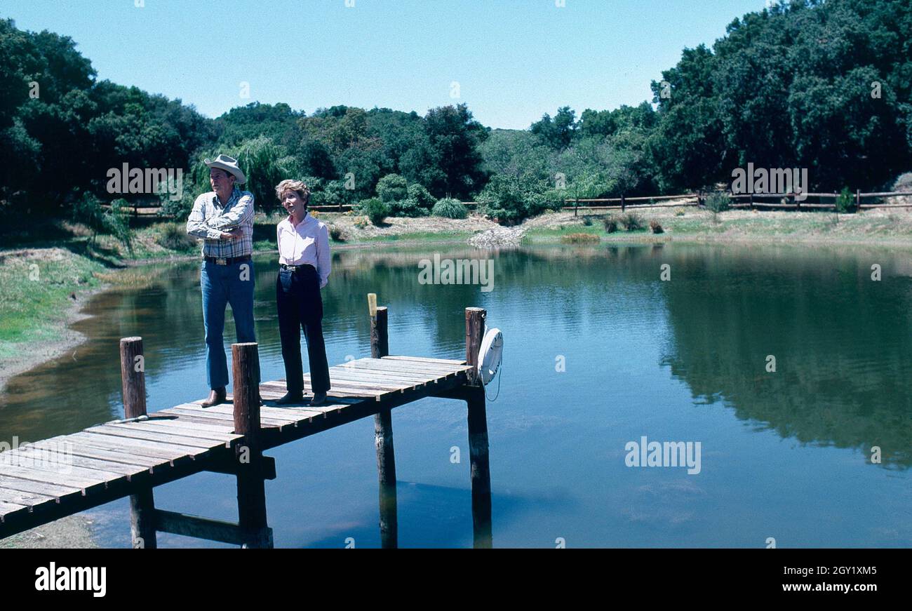 Nancy reagan ronald reagan ranch hi-res stock photography and images ...