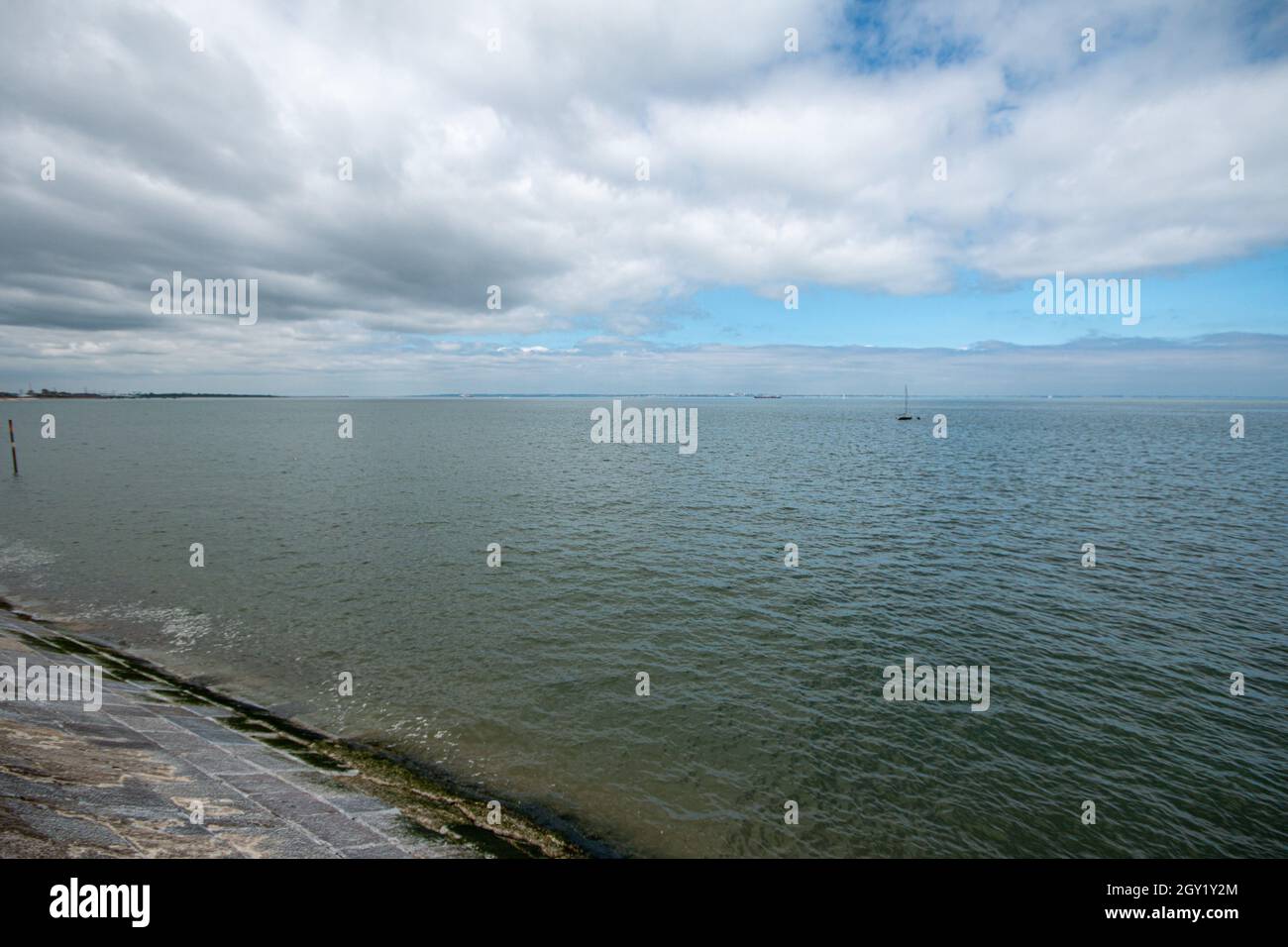 beachfront view a trip down sheerness beach in kent Stock Photo - Alamy