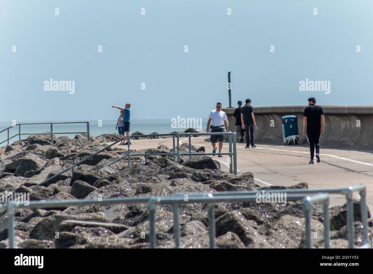 beachfront view a trip down sheerness beach in kent Stock Photo - Alamy