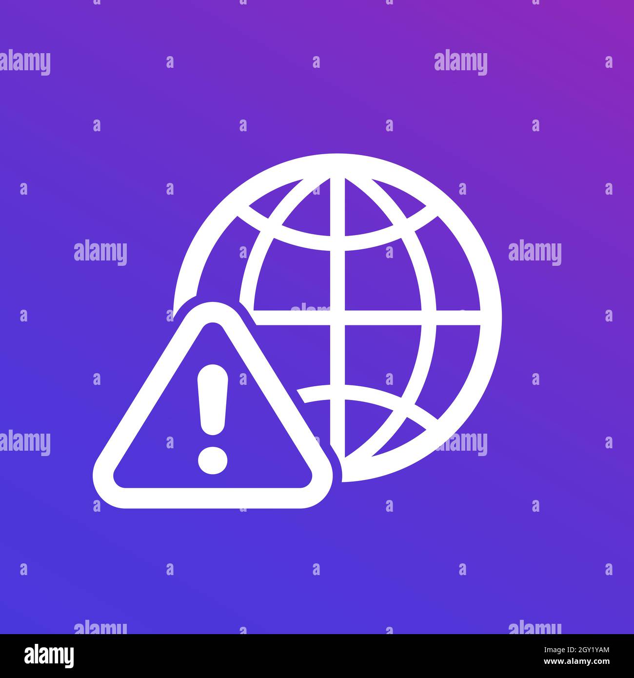 network warning icon for web Stock Vector Image & Art - Alamy