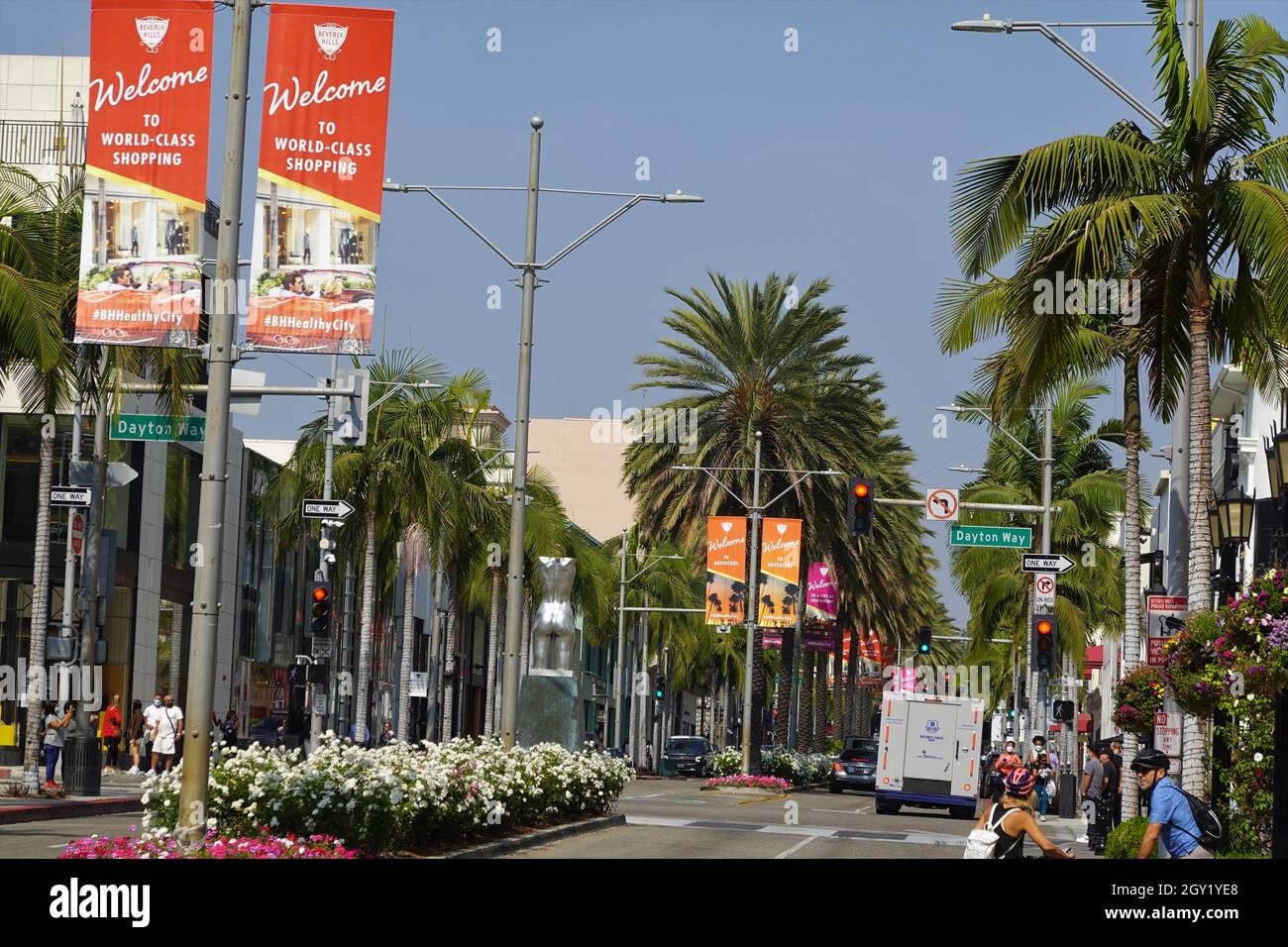 Rodeo Drive, Beverly Hills, California, USA Stock Photo - Alamy