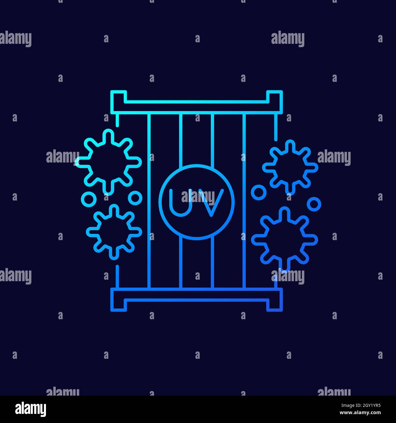 UV light lamps icon, linear vector design Stock Vector Image & Art - Alamy