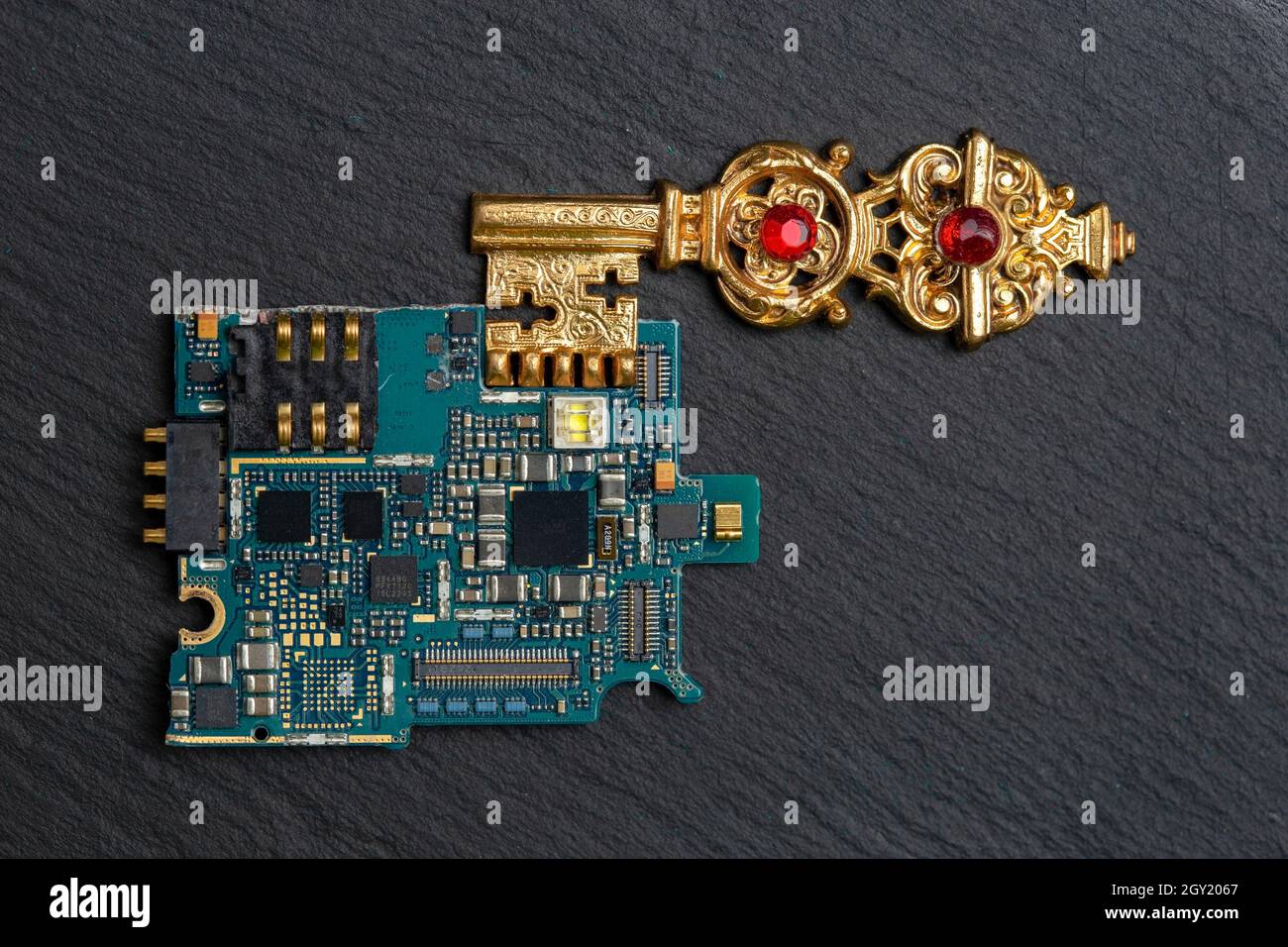 Creative electronic microchip hi-res stock photography and images - Alamy