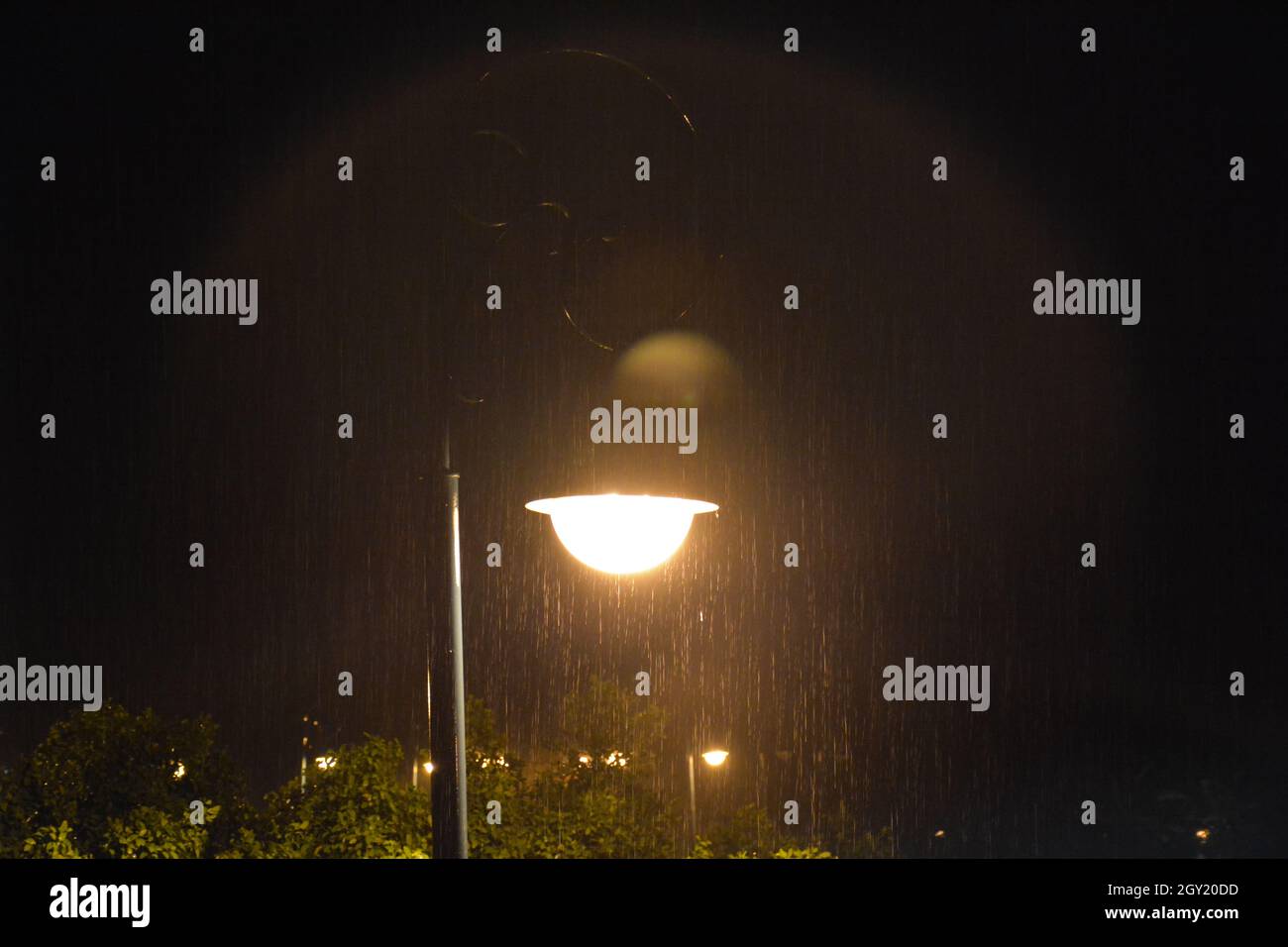 Lighted street lamp hi-res stock photography and images - Alamy