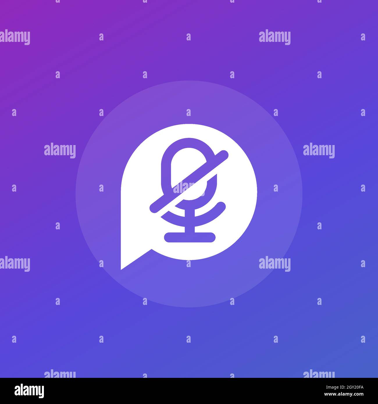 microphone off, mute vector icon Stock Vector Image & Art - Alamy