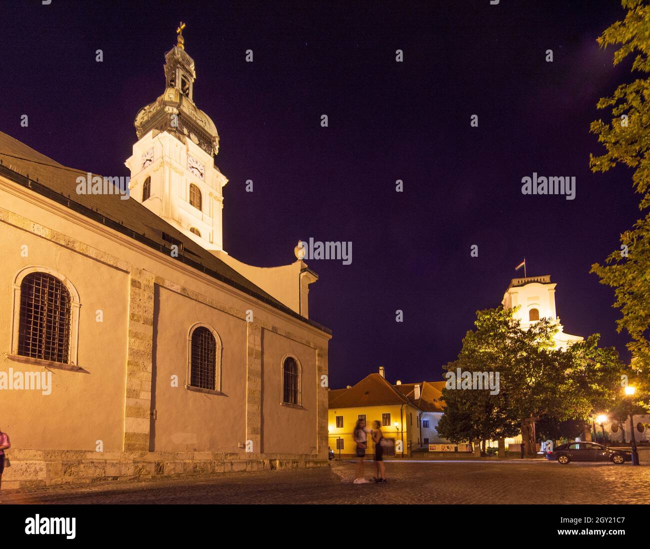 Györ (Raab): basilica in , Györ-Moson-Sopron, Hungary Stock Photo - Alamy