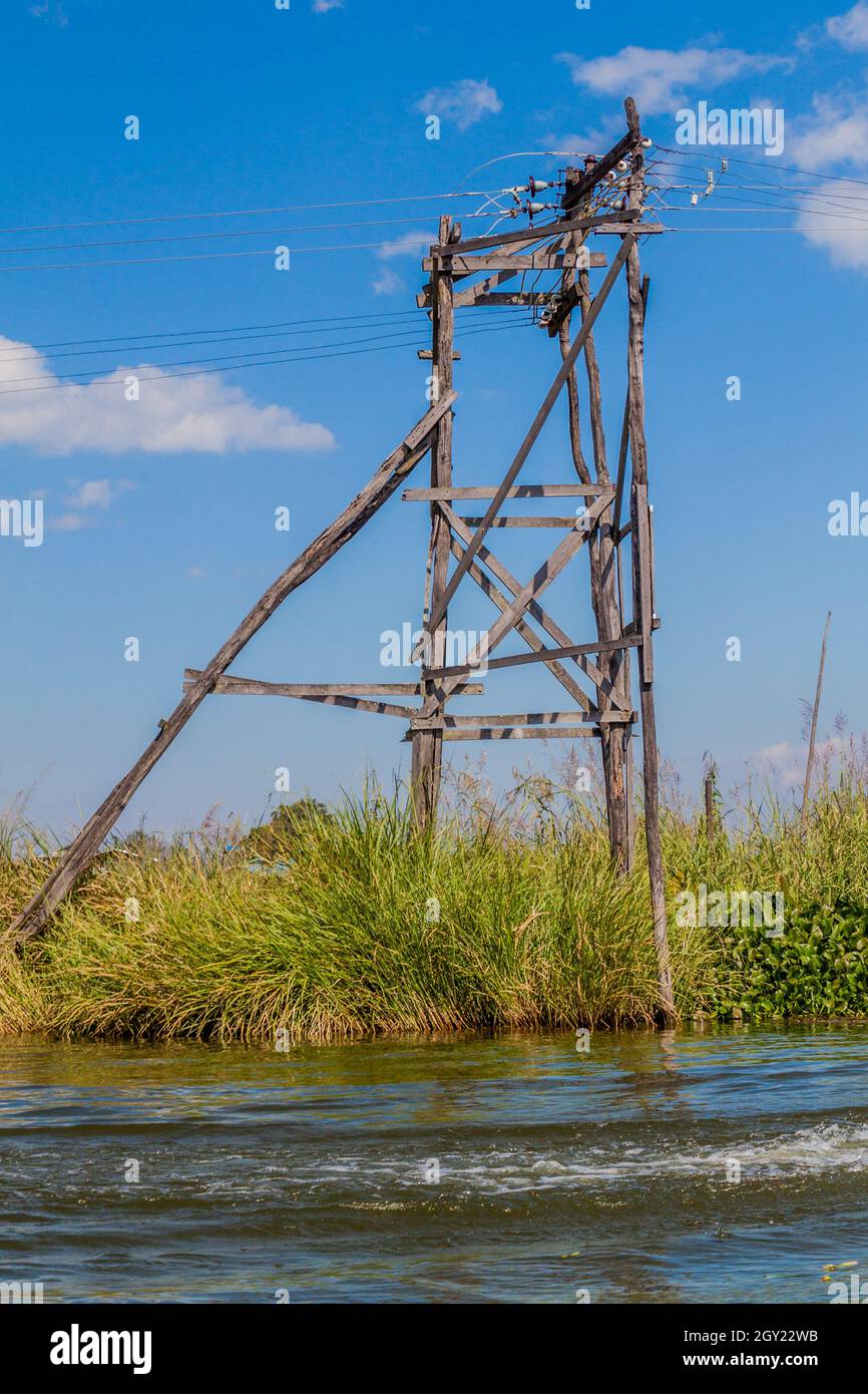 Rotten wooden pole hi-res stock photography and images - Alamy