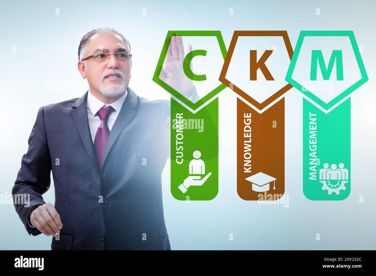 Customer knowledge management (CKM) marketing concept Stock Photo - Alamy