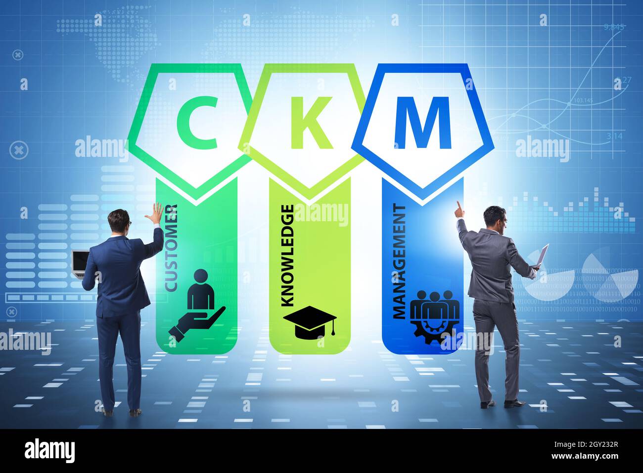 Customer knowledge management business and marketing concept Stock ...