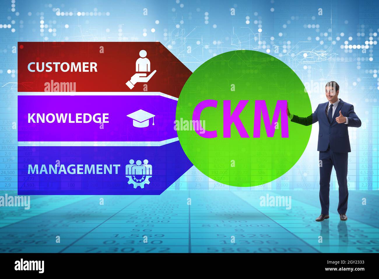 Customer knowledge management business and marketing concept Stock ...