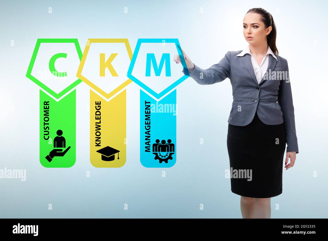 Customer knowledge management (CKM) marketing concept Stock Photo - Alamy