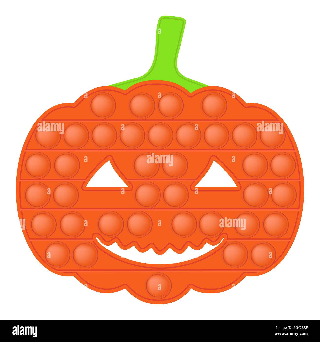 Halloween popit trendy silicon fidget toy - pumpkin. Antistress toy for ...