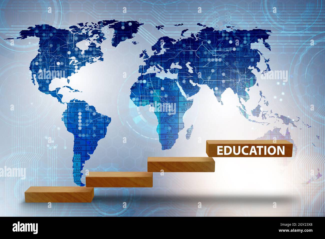 Student going up steps hi-res stock photography and images - Alamy