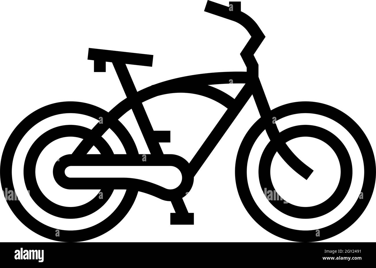 Cruiser Bicycle Vector