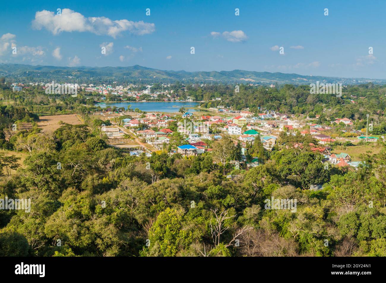 Aerial view of Pyin Oo Lwin, Myanmar Stock Photo - Alamy