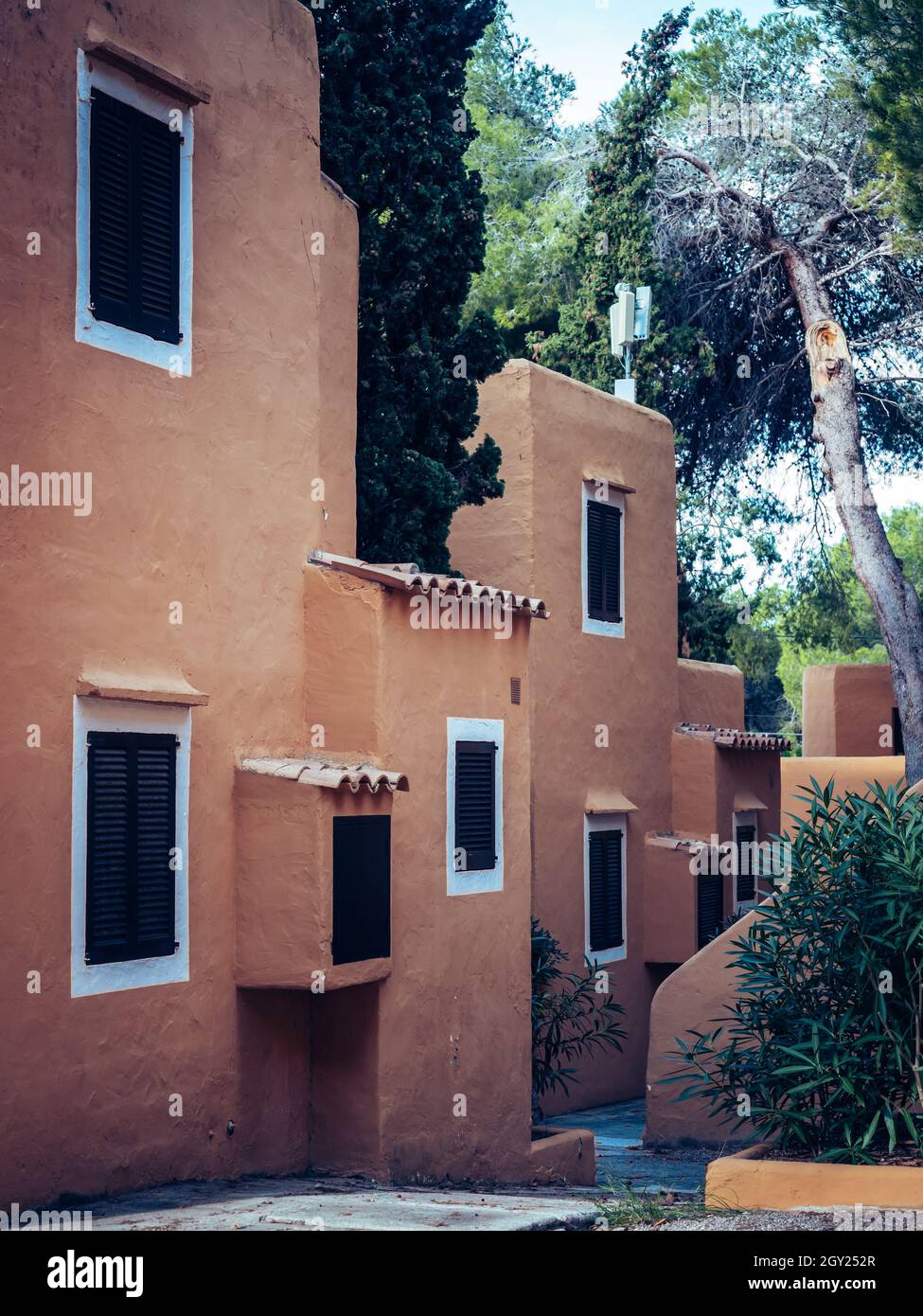 Traditional building in Ibiza, Spain Stock Photo - Alamy
