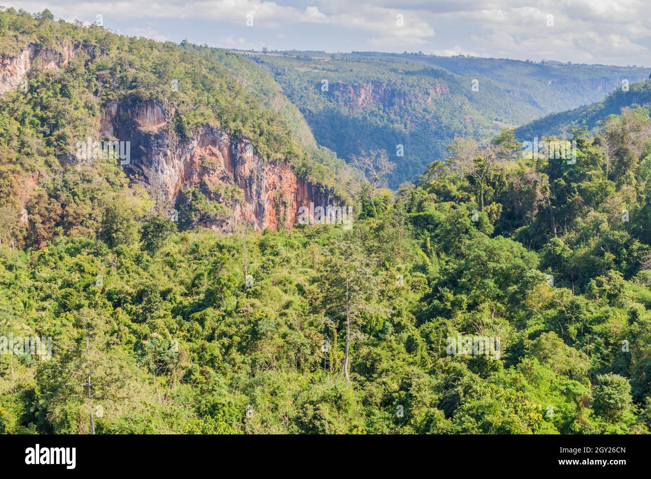 Gokteik Goteik or Gok Teik gorge of Gohtwin Stream in Myanmar Stock ...