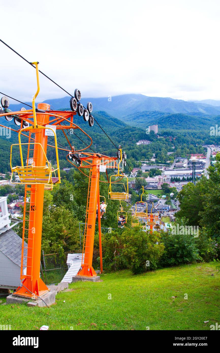 High metal tower chairlift hi-res stock photography and images - Alamy