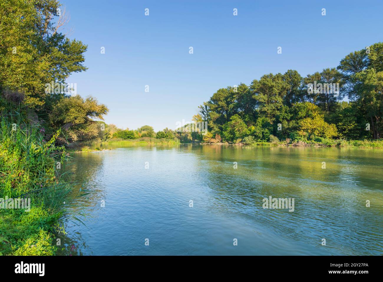 Zitny ostrov (Great Rye Island, Große Schüttinsel): oxbow lake ...