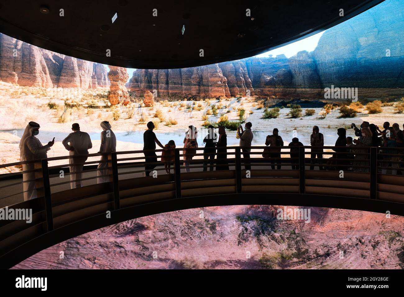 Example of the exhibition in the Kingdom of Saudi Arabia Pavilion in ...