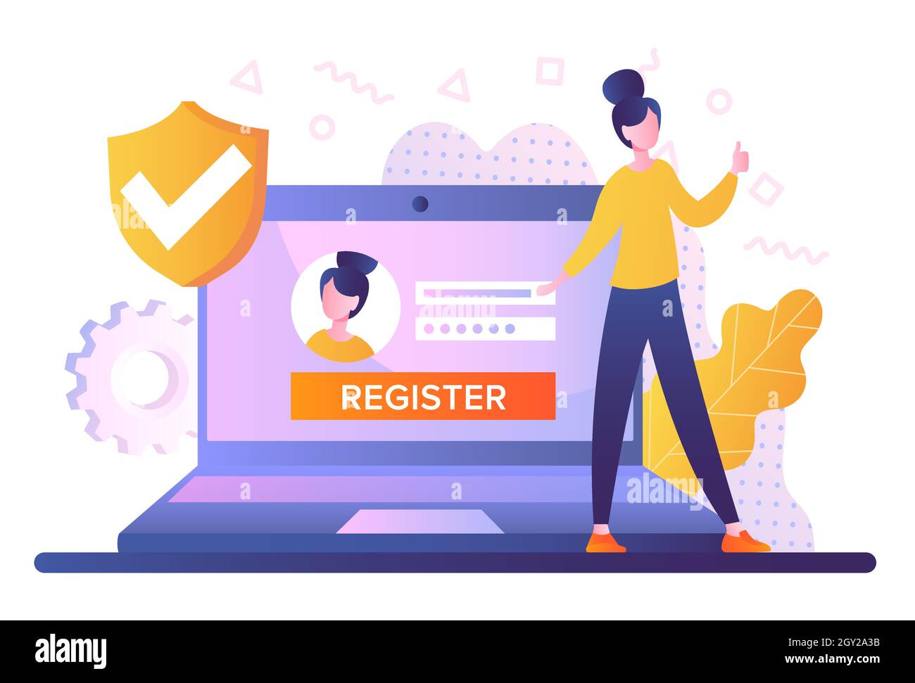 Online bank login page Stock Vector Images - Alamy