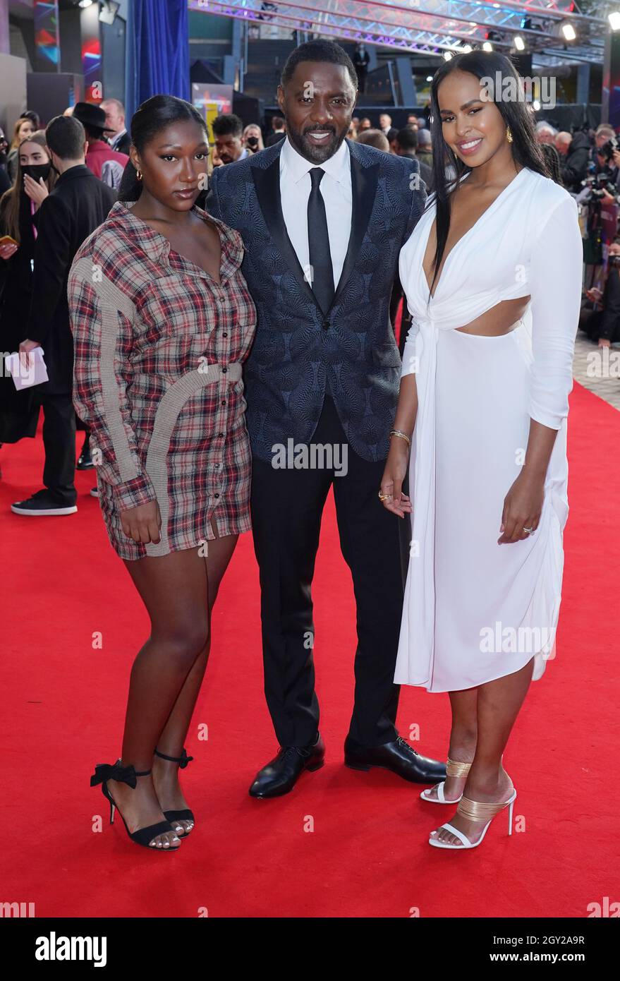 Isan Elba, Idris Elba and Sabrina Dhowre Elba arrive for The Harder ...