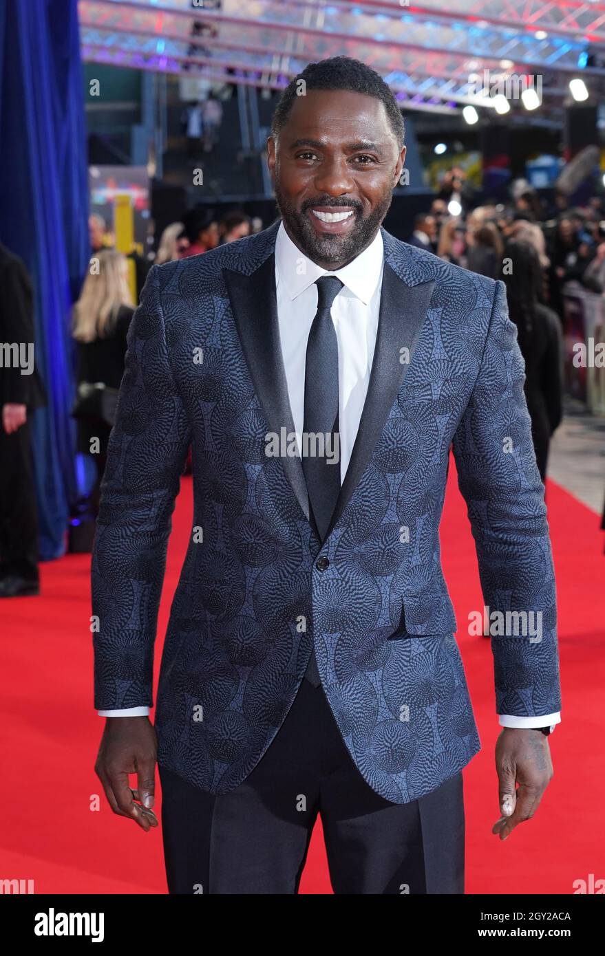 Idris Elba arrives for The Harder They Fall world premiere at the Royal ...