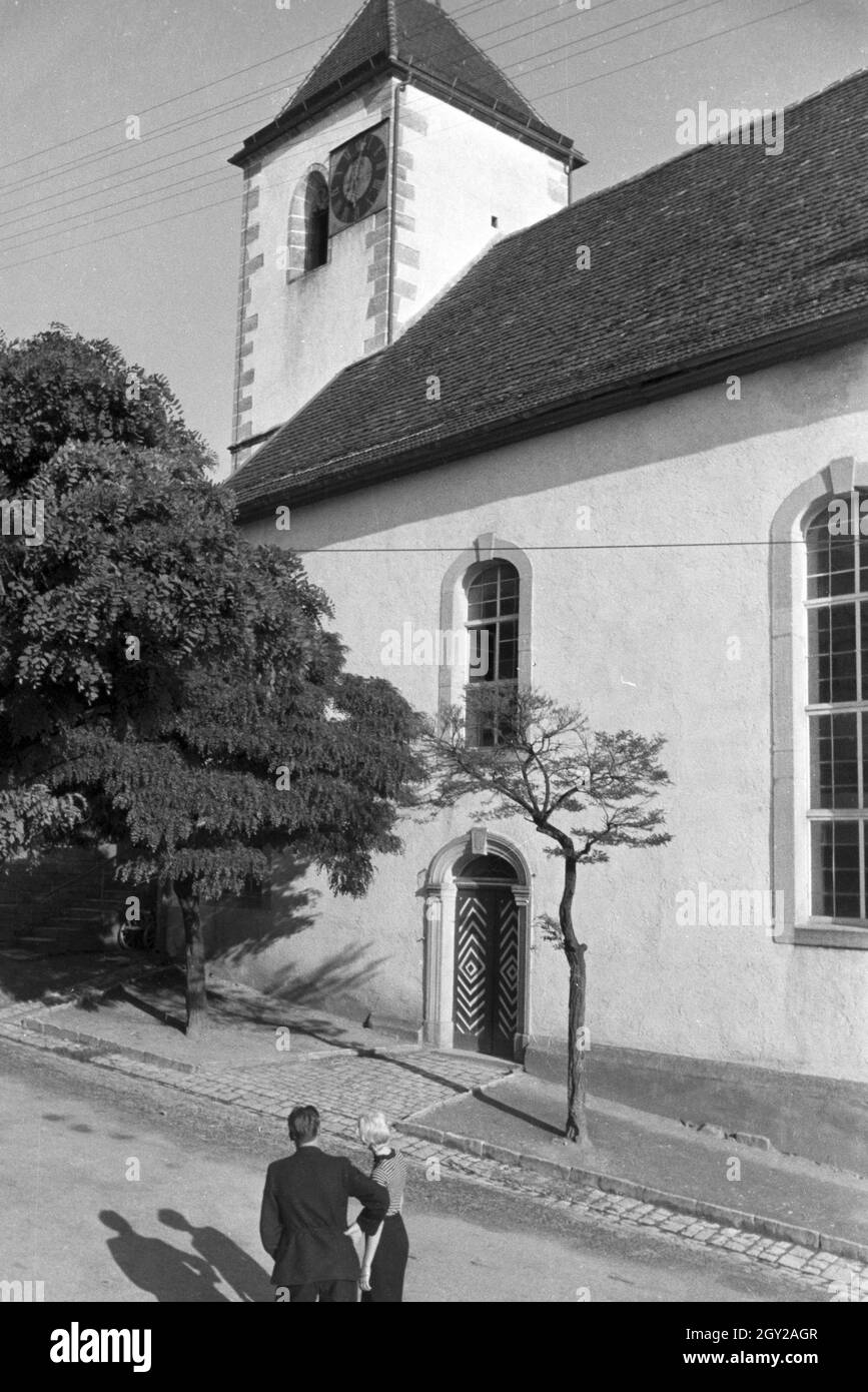 Ein Ausflug in die Weinstadt Schnait, Deutschland 1930er Jahre. A trip ...