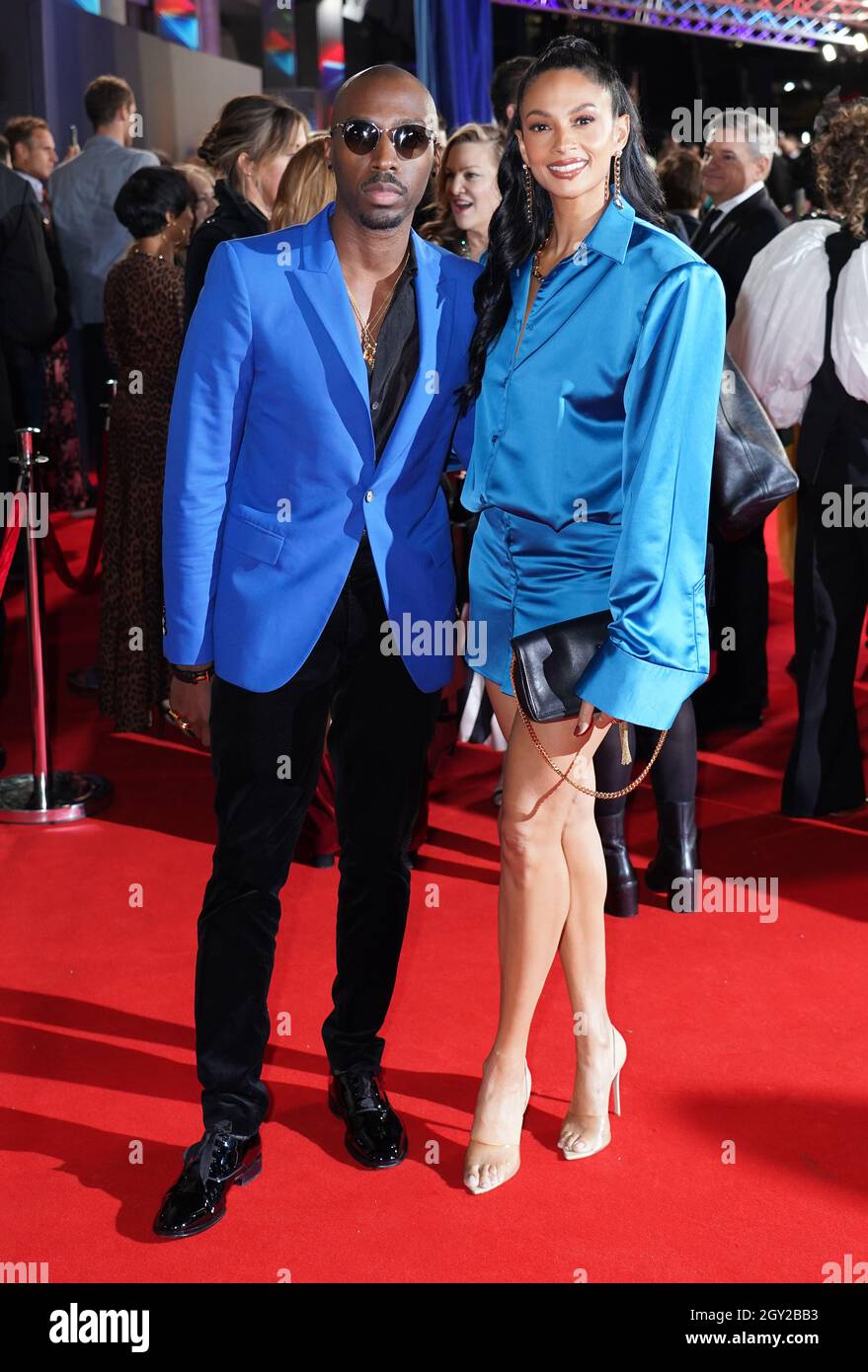 Azuka Ononye and Alesha Dixon arrive for The Harder They Fall world ...