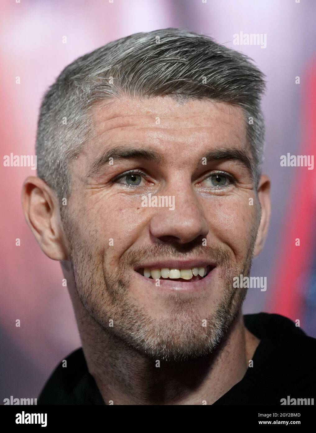Liam Smith during a public workout at the Grand Central Hall, Liverpool ...