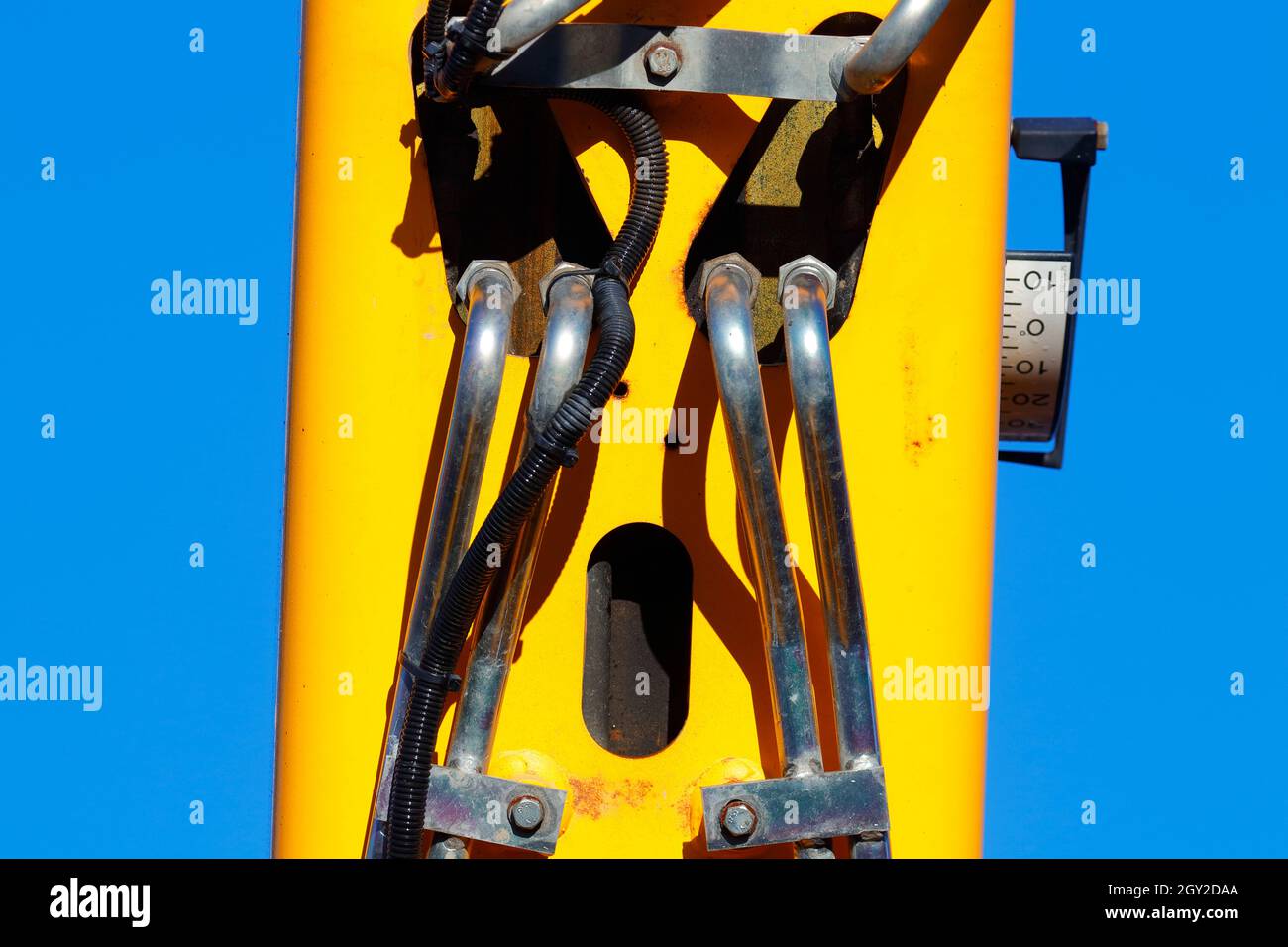 A crying Alien pareidolia on a telehandler jib Stock Photo - Alamy