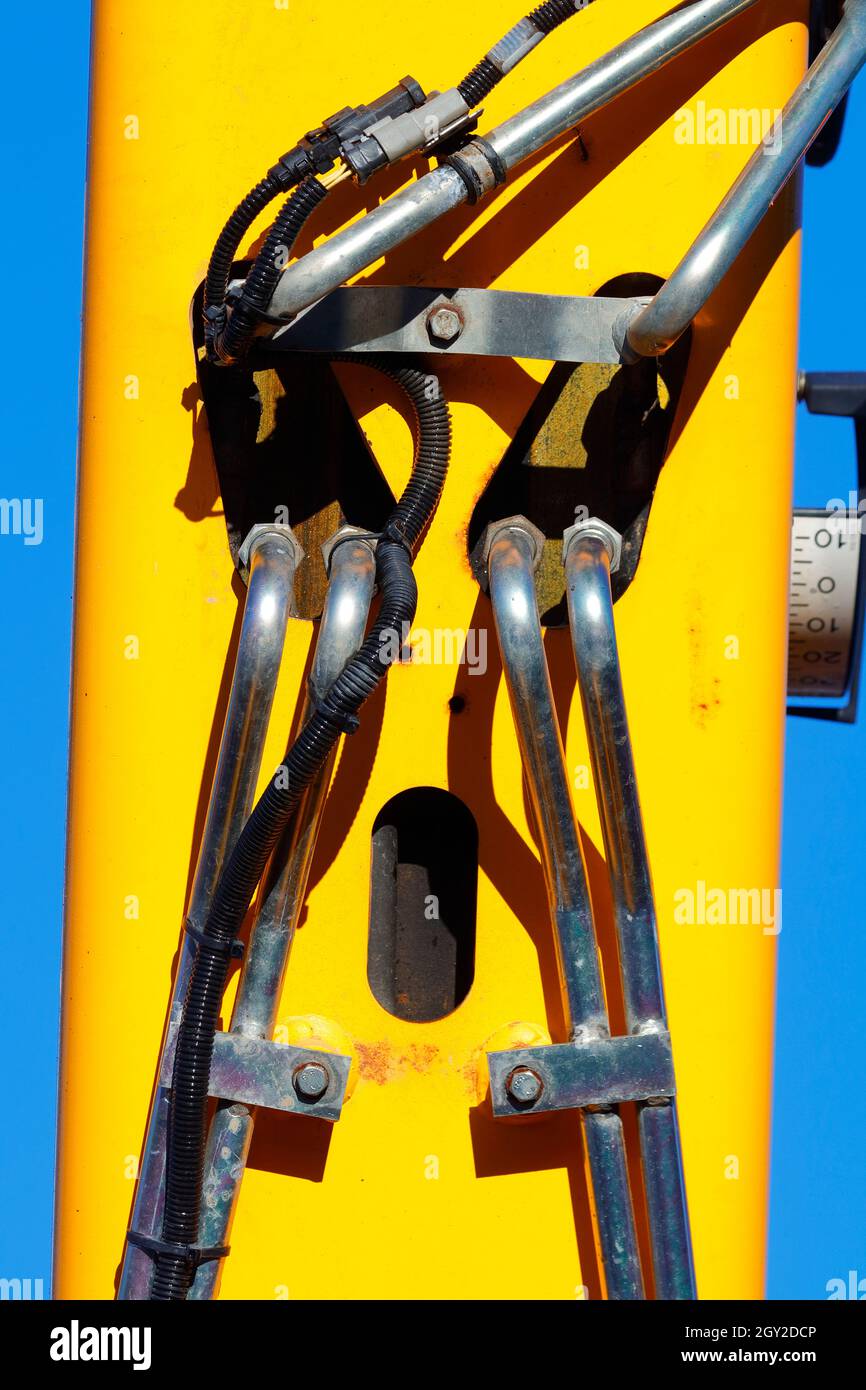 A crying Alien pareidolia on a telehandler jib Stock Photo - Alamy