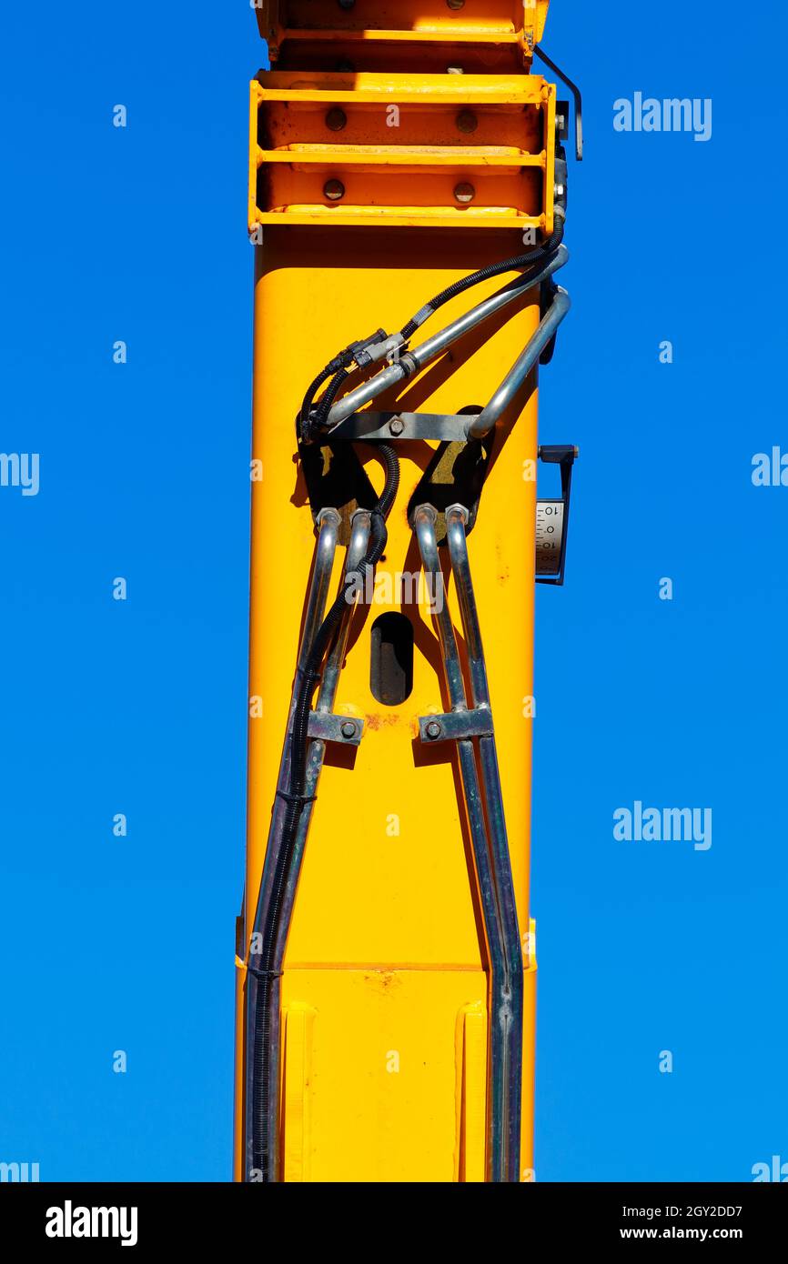 A crying Alien pareidolia on a telehandler jib Stock Photo - Alamy