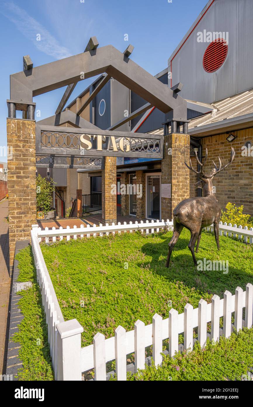 Entrance to the Stag Theatre Sevenoakes Kent Stock Photo - Alamy