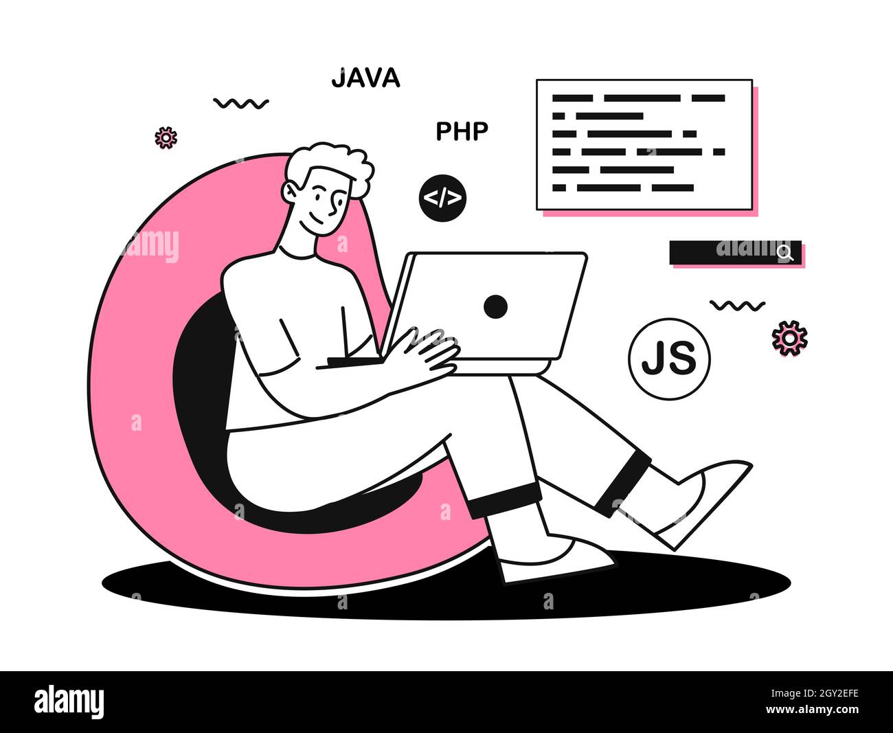 Coding and development concept Stock Vector Image & Art - Alamy