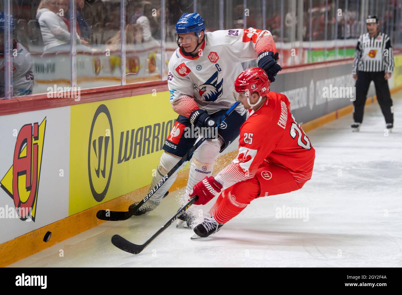 06.10.2021, Lausanne, Vaudoise Arena, CHL: Lausanne HC - Adler Mannheim ... 06.10.2021, Lausanne, Vaudoise Arena, CHL: Lausanne HC - Adler Mannheim ...