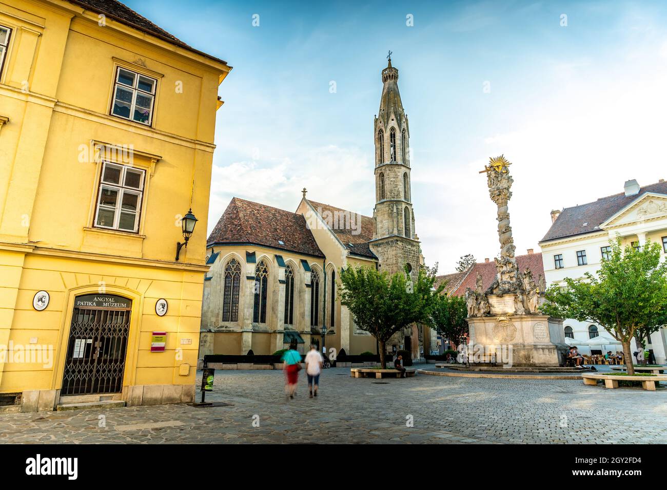 SOPRON, HUNGARY - AUGUST 13, 2021: View on Blessed Mary Benedictine ...