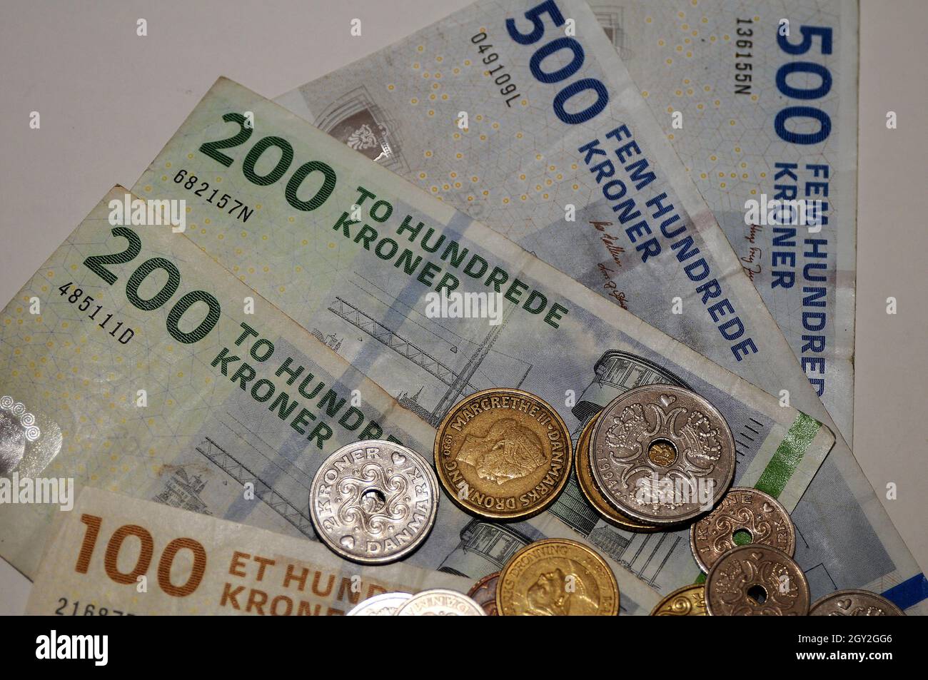 Daniish notes hi-res stock photography and images - Alamy