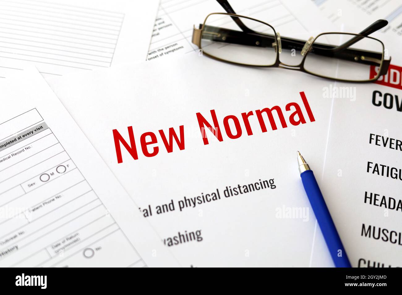 New Normal Rules Due to Coronavirus Epidemic Stock Photo - Alamy