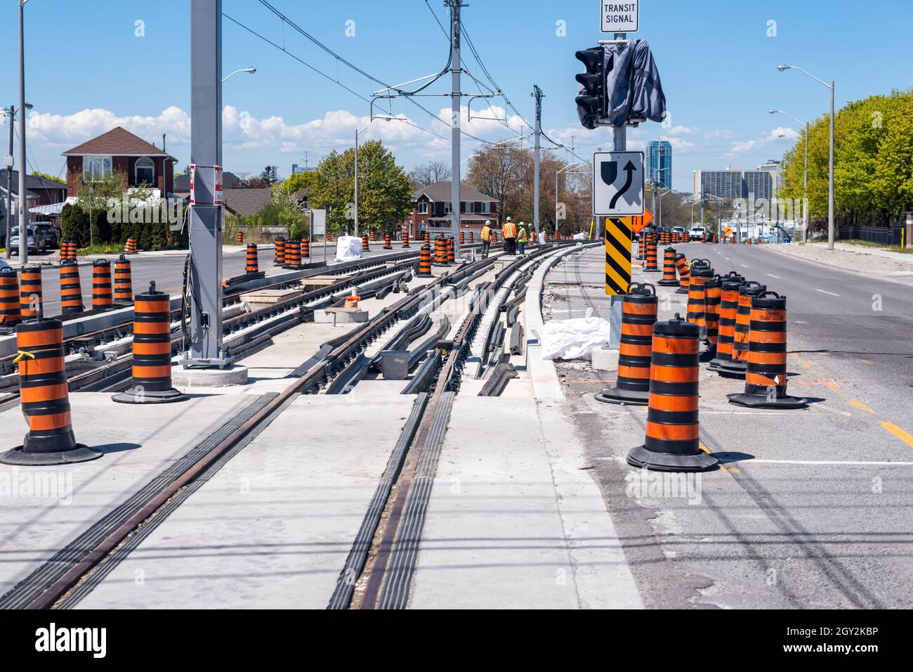 Construction of the Eglinton Crosstown which is a Metrolinx-led project ...