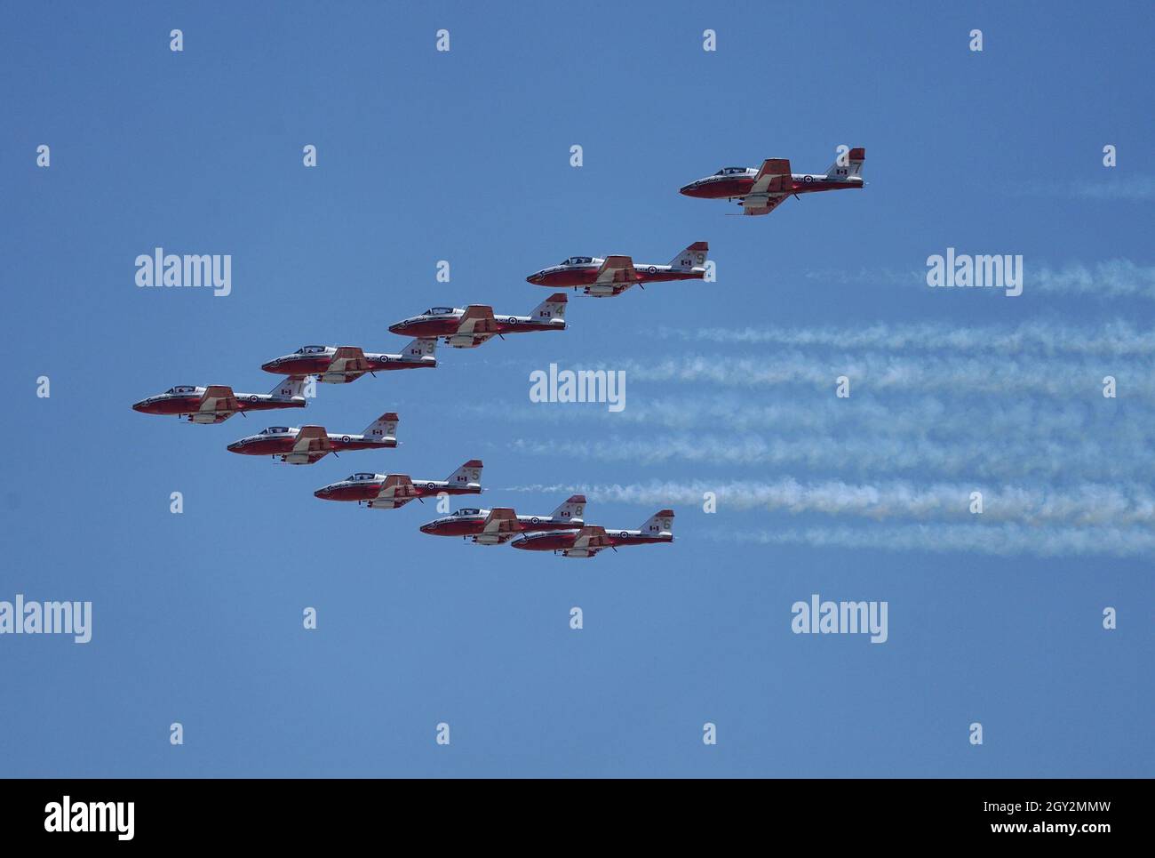 Huntington Beach, CA, USA. 2nd Oct, 2021. The CANADIAN FORCES SNOWBIRDS ...