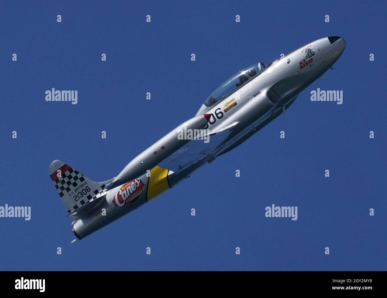 Huntington Beach, CA, USA. 1st Oct, 2021. GREG COLYER in his T33 ...