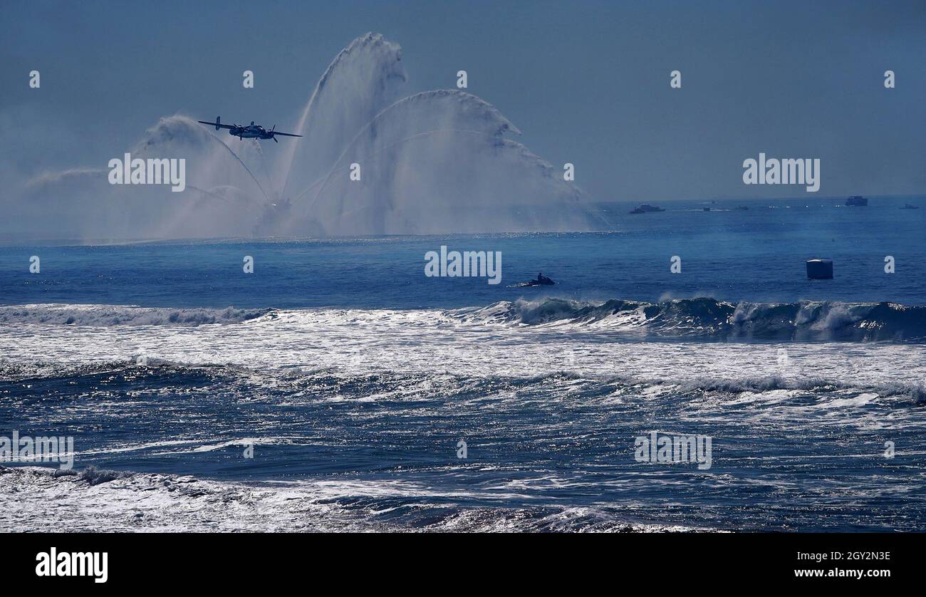 Huntington Beach, CA, USA. 1st Oct, 2021. The LYON MUSEUM B52 Bomber ...