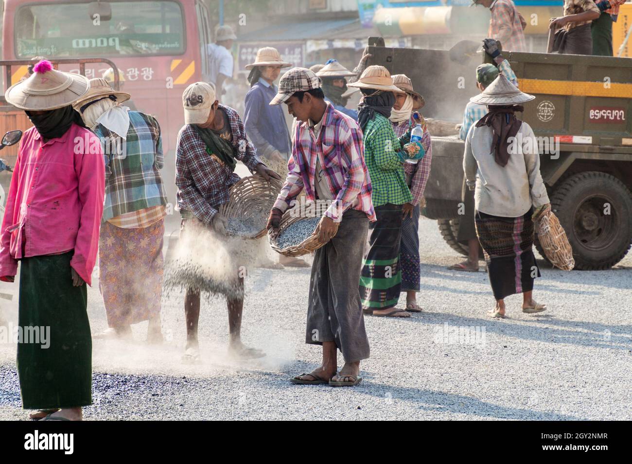 Macadam work hi-res stock photography and images - Alamy